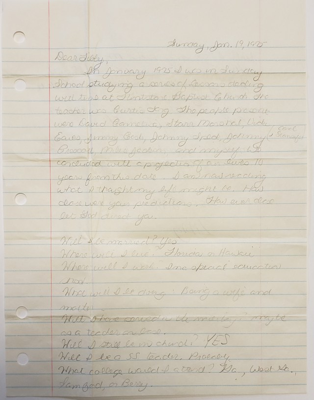 Long Lost Letter – Libbys Living Legacy